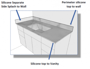 Vanity Top Installation - The Marble Factory